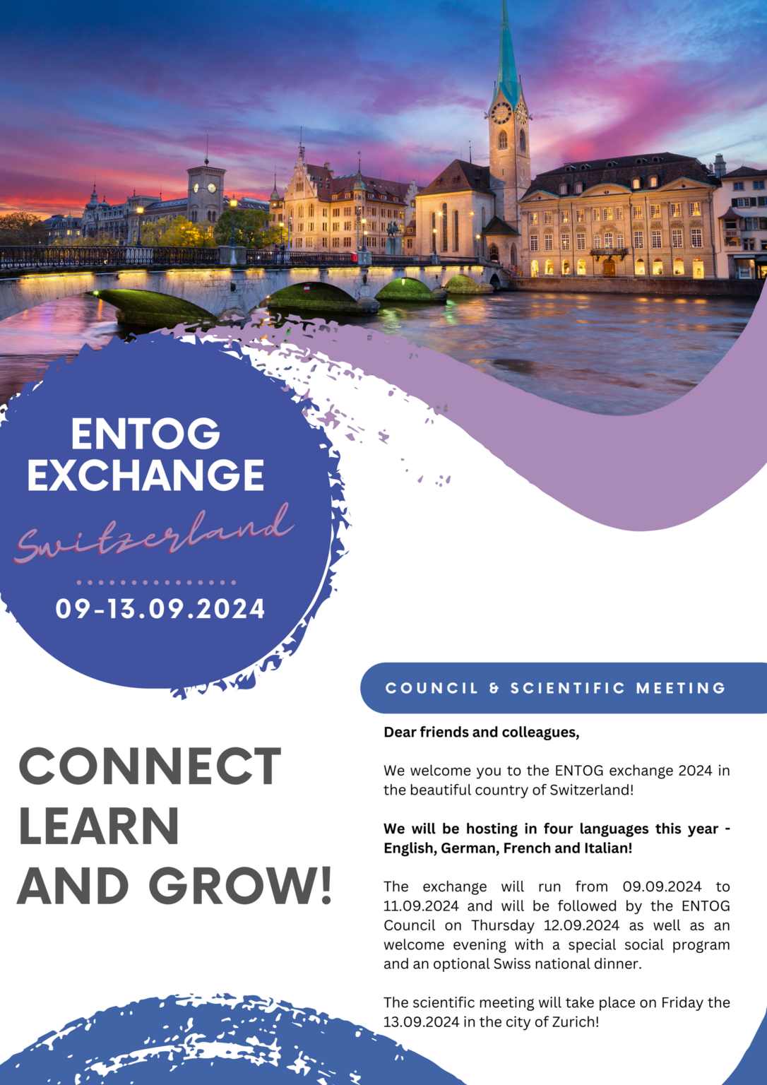 ENTOG Scientific Meeting 2024 in Zurich! – ENTOG